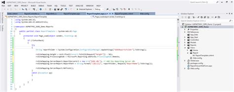 how to display ssrs report in asp mvc web application