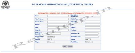 Jpu Part 3 Exam Form Online 2023 Ba Bsc Bcom Start Date