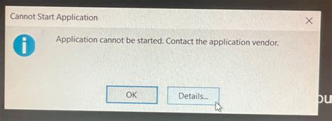 oms clickonce issue cannot start application