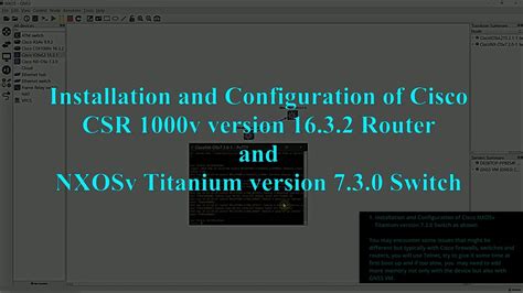 installation and configuration of cisco router csr 1000v and cisco