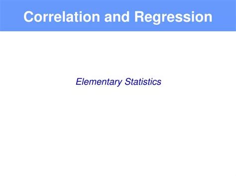 Ppt Correlation And Regression Powerpoint Presentation Free Download