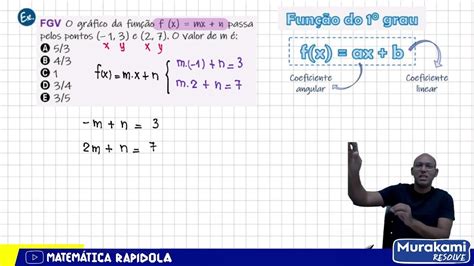 FÁcil E RÁpido 🚨🚨 FunÇÃo Do Primeiro Grau 19 Youtube