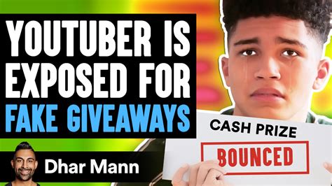 Youtuber Is Exposed For Fake Giveaways He Lives To Regret It Dhar Mann