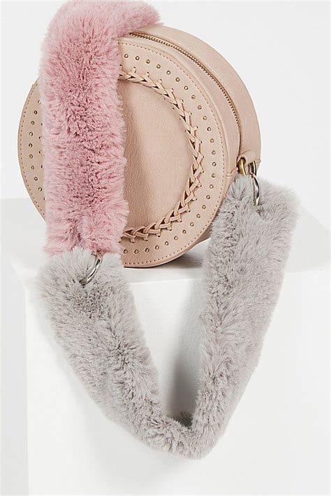 Faux Fur Short Bag Strap Bag Straps Faux Fur Faux