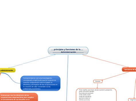 Principios Y Funciones De La Mind Map