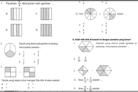 Soal Pecahan Kelas Pdf Hot Picture Riset