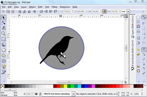 inkscape vectorize pdf