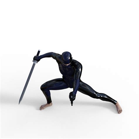 figure drawing pose of male superhero action kneeling crouching