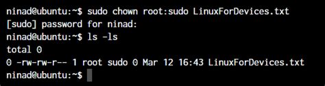 how to use the chown command in linux linuxfordevices
