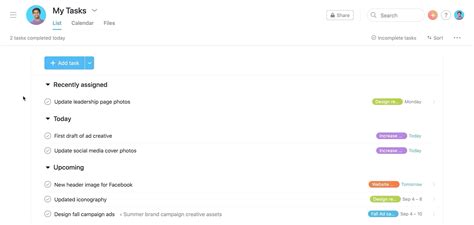 4 ways to master asana my tasks with examples the asana blog
