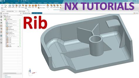 siemens nx modeling tutorials 16 how to use rib command youtube