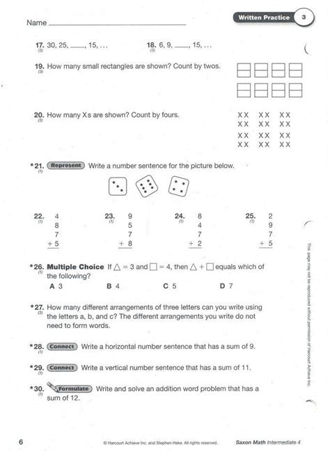 Saxon Math Printables Printable Word Searches