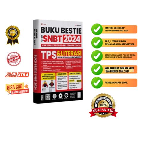 Buku Bestie Utbk Snbt 2024 Tps Dan Literasi Up Date Soal Isian Essay