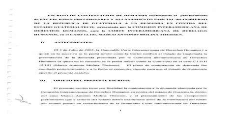 Escrito De Contestación A La Demanda E Interposición De [download
