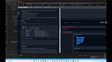 hackerrank simple text editor javascript hacker rank simple text
