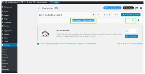 how to add custom html with shortcode colibri docs