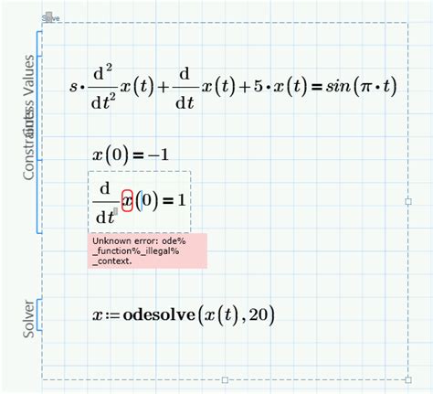 solved second order differential equation odesolve unk ptc