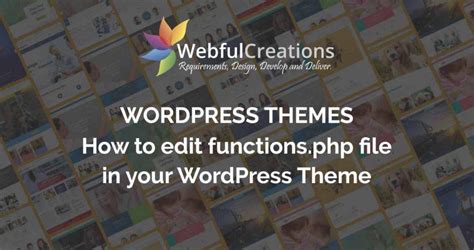 how to edit functions php in wordpress