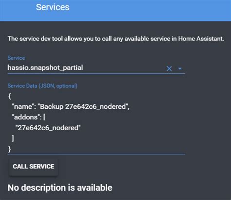 hassio 0 61 snapshot service home assistant os home assistant community