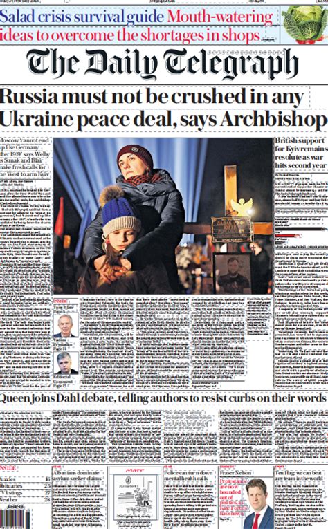 考研英语外刊杂志每日电讯报the Daily Telegraph 2023 02 24英语原版外刊日刊 366外刊社