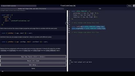 11 destructuring assignment to assign variables from nested objects