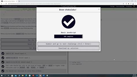 basic javascript replace loops using recursion 101 111freecodecamp