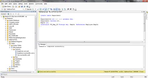 sql server database basics query command