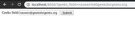 emailfield django forms geeksforgeeks