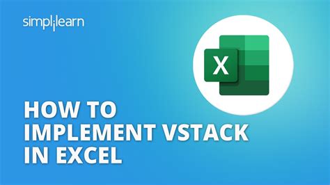 how to implement vstack function in excel excel vstack function