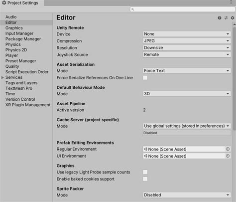 unity manual editor