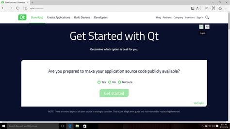 getting started with qt and qt creator on windows ics