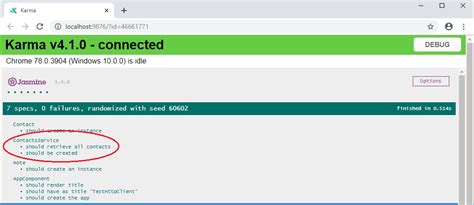 trying to run angular client jasmine test against live