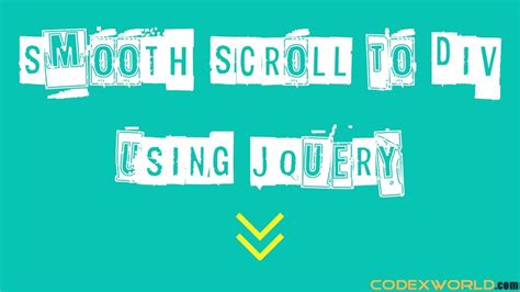 45 scroll to div javascript javascript nerd answer