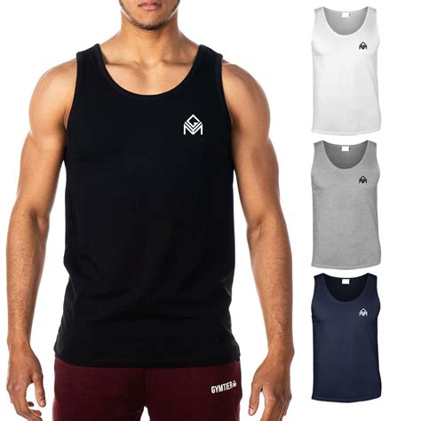 Gymtier Official Mens Gym Vest Bodybuilding Tank Top T Shirt Stringer