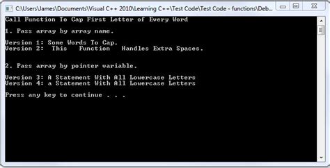 lessons in coding passing an array to functions in c and c
