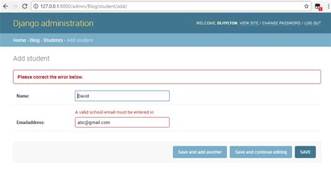 how to create a custom field validator in django