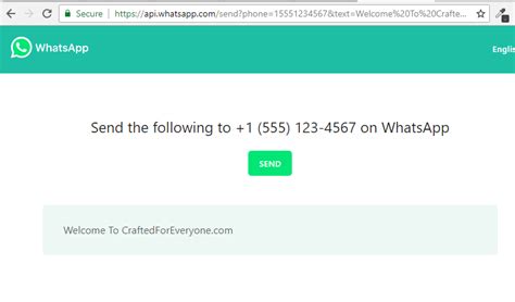 whatsapp send api or click to chat automation using