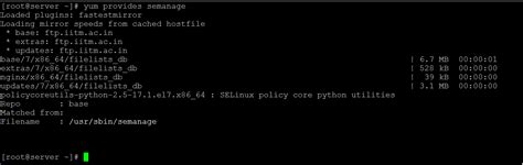 semanage command not found in centos 7 6 and rhel 7 6 quick fix