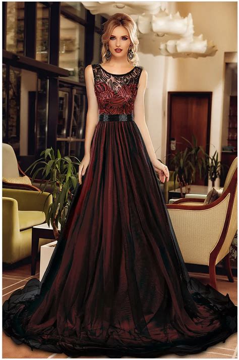 Sexy Fashion Dress Elegant Queen Party Dress Round Collar Sleeveless