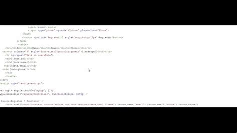 angularjs post method youtube
