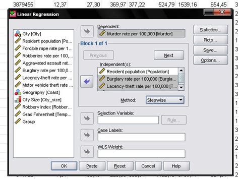 the multiple linear regression analysis in spss statistics solutions
