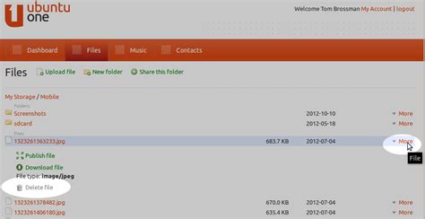 how do i delete files from ubuntu one ask ubuntu