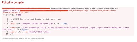 reactjs getting error while adding react testing library for create