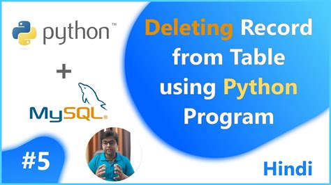 deleting record from database table using python python