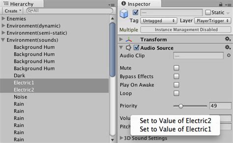 unity multi object editing