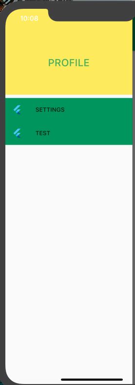 how to have a drawer with 2 separate colors in flutter stack overflow