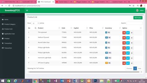 pos in php with mysql database all feature youtube