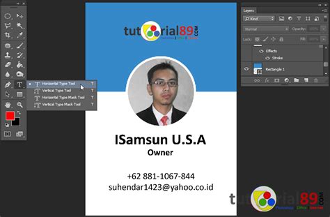 Cara Mudah Membuat Id Card Dengan Photoshop Video And Free Mockup