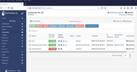 manage docker containers with gui tool part 1