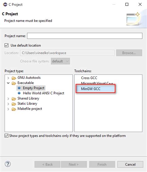 eclipse cdt build error make not in path stack overflow
